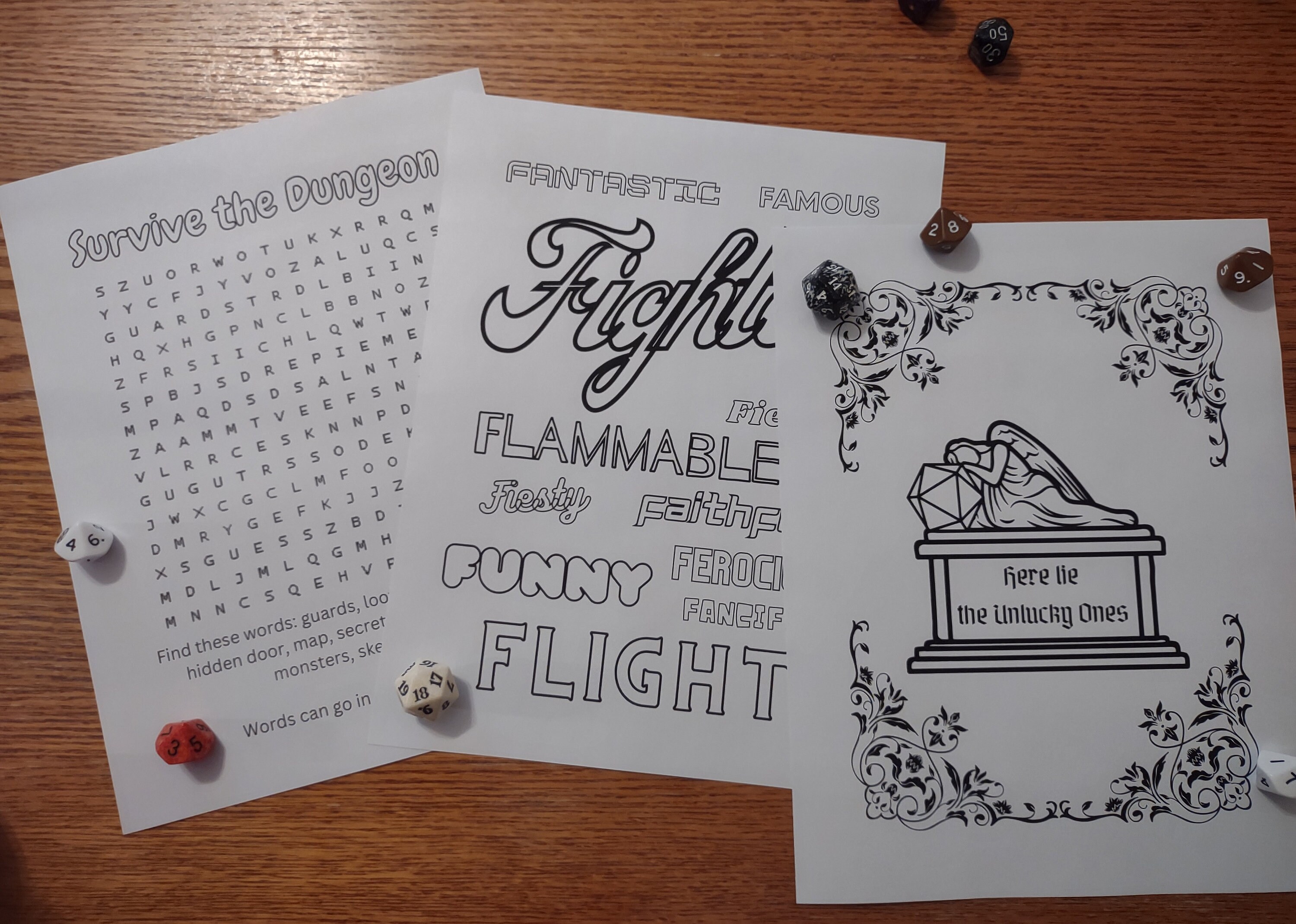 Dnd Inspired Coloring and Activity Pages 21 Page Digital Download - Etsy