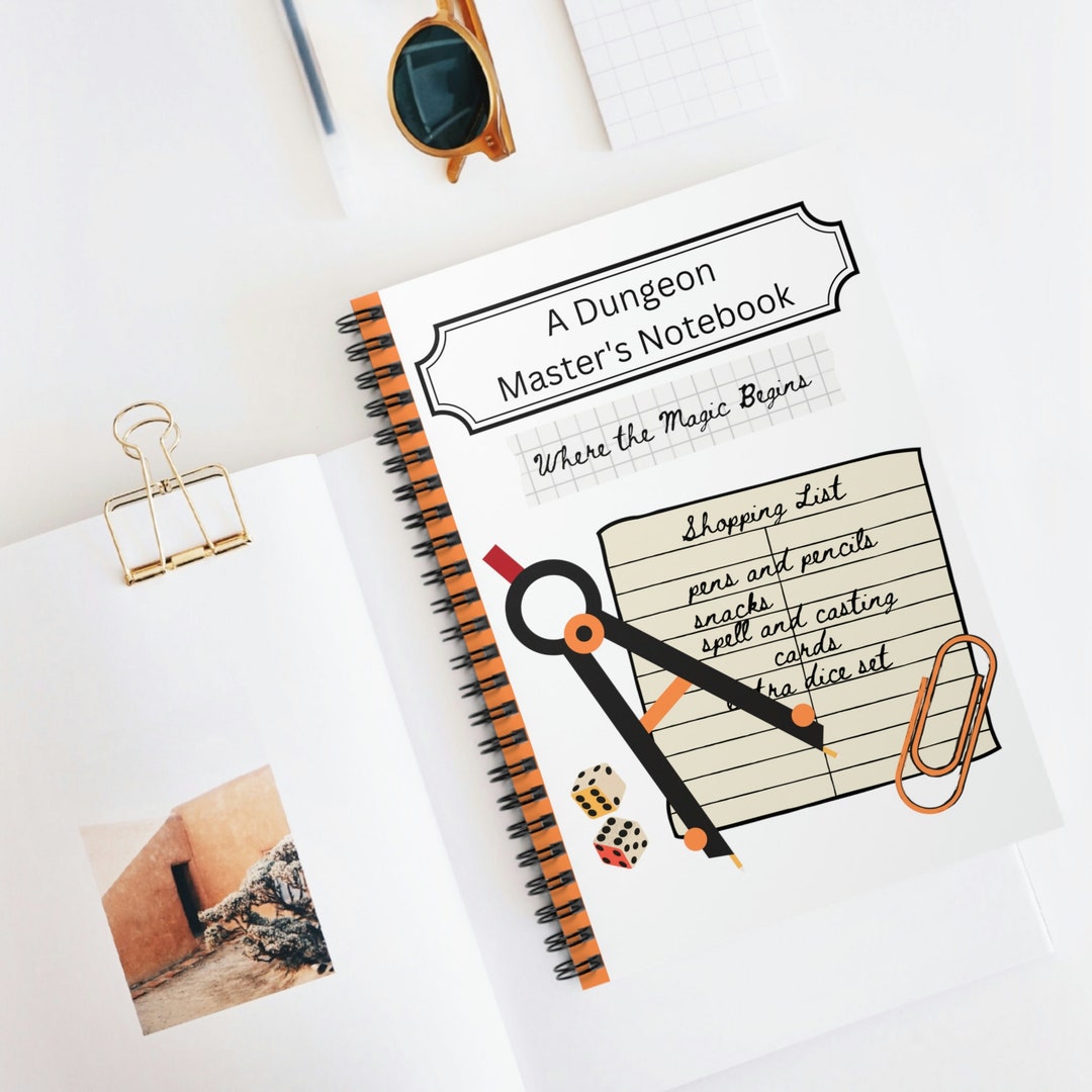 A Dungeon Master's Notebook- Spiral Notebook (ruled Line) - Etsy