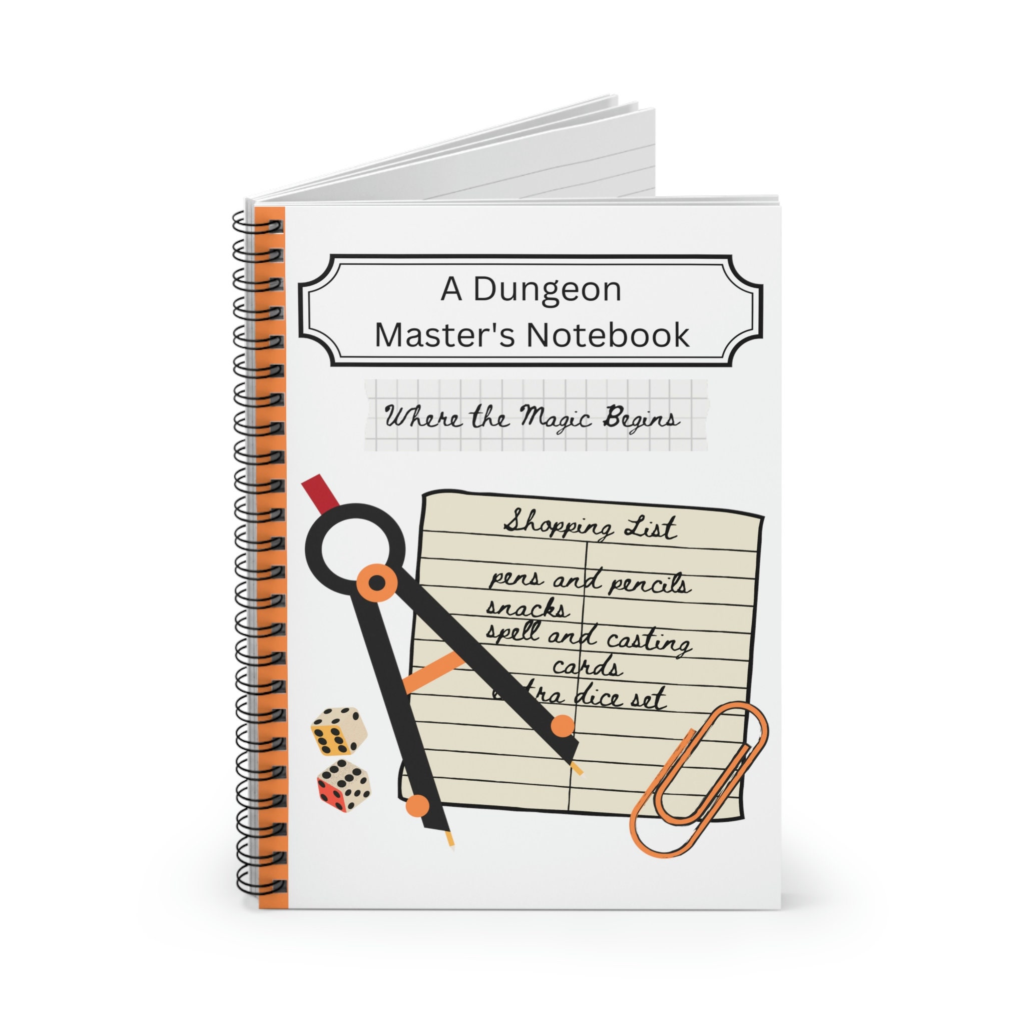A Dungeon Master's Notebook- Spiral Notebook (ruled Line) - Etsy