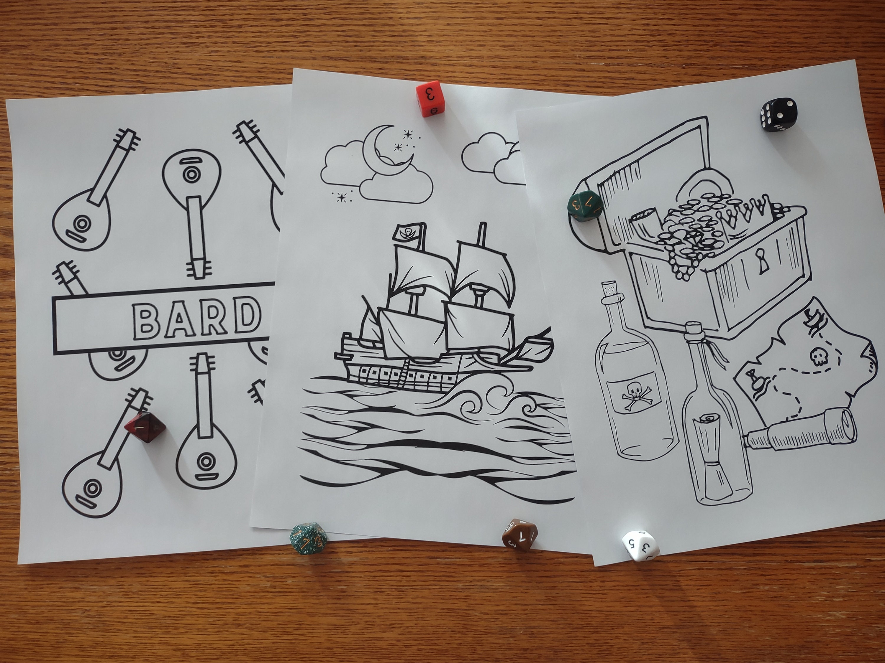 Dnd Inspired More Coloring and Activity Pages 21 Page Digital Download ...