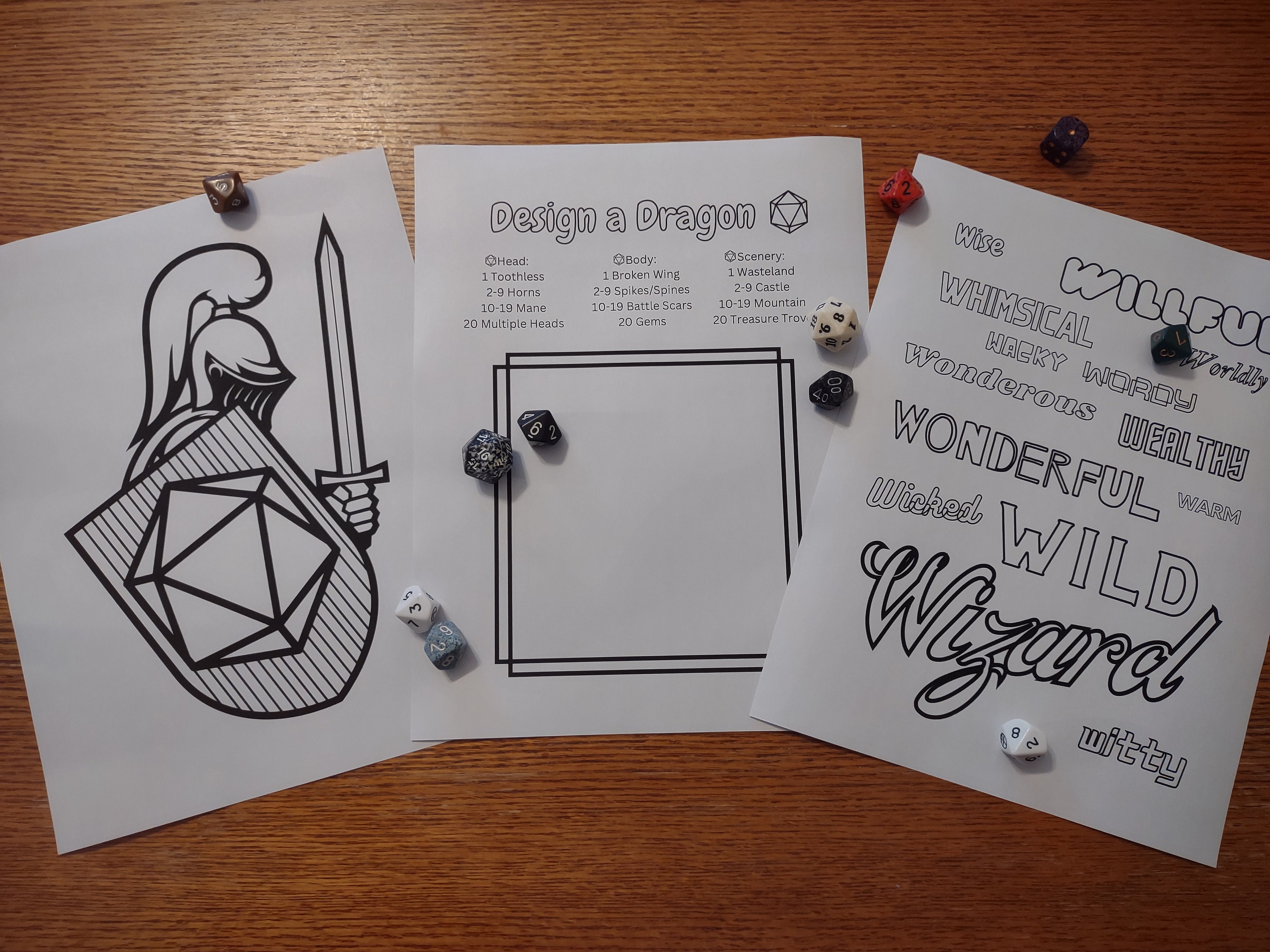 Dnd Inspired Coloring and Activity Pages 21 Page Digital Download - Etsy