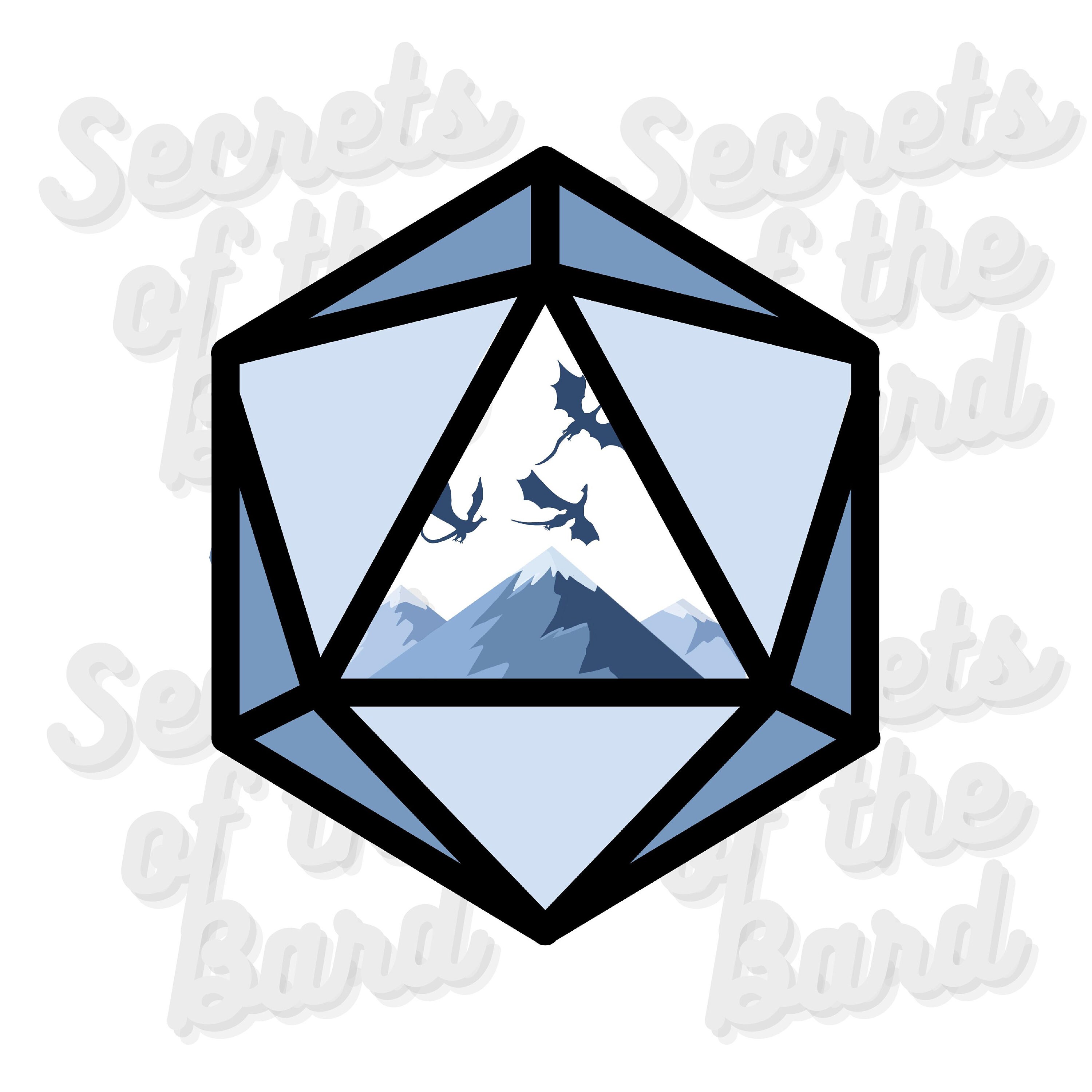 Dnd Inspired D20 Window JPEG & PNG File Download for Printing/crafting ...