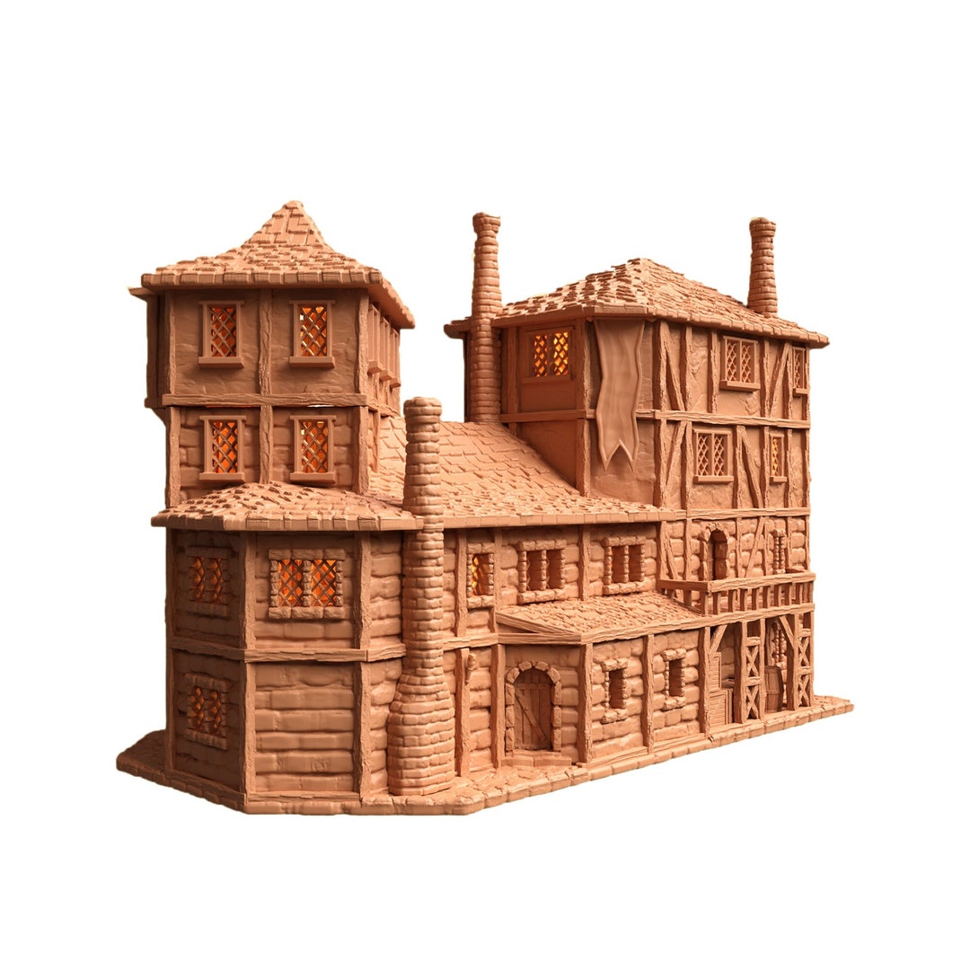 Medieval Adventurer Guild, Guild Hall for Dnd, 28mm Medieval Guild ...