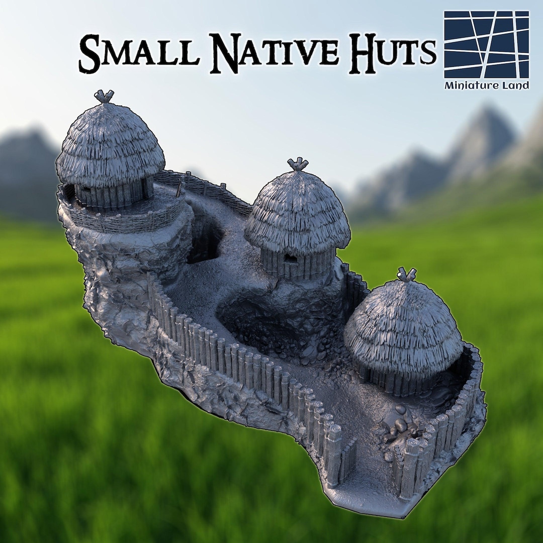 Small Native Huts | Dnd Terrain, Dnd Accessories, Dungeon Master Gifts ...