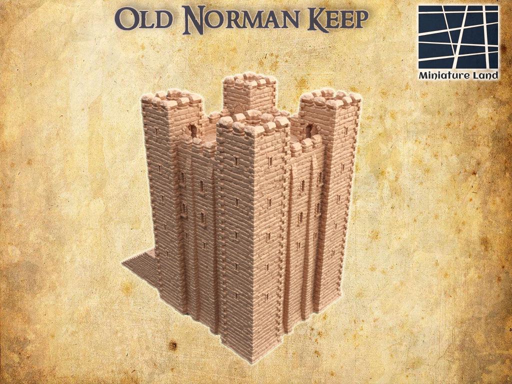 Old Norman Keep – 3D Printed Medieval Castle Tower | Tabletop Terrain ...