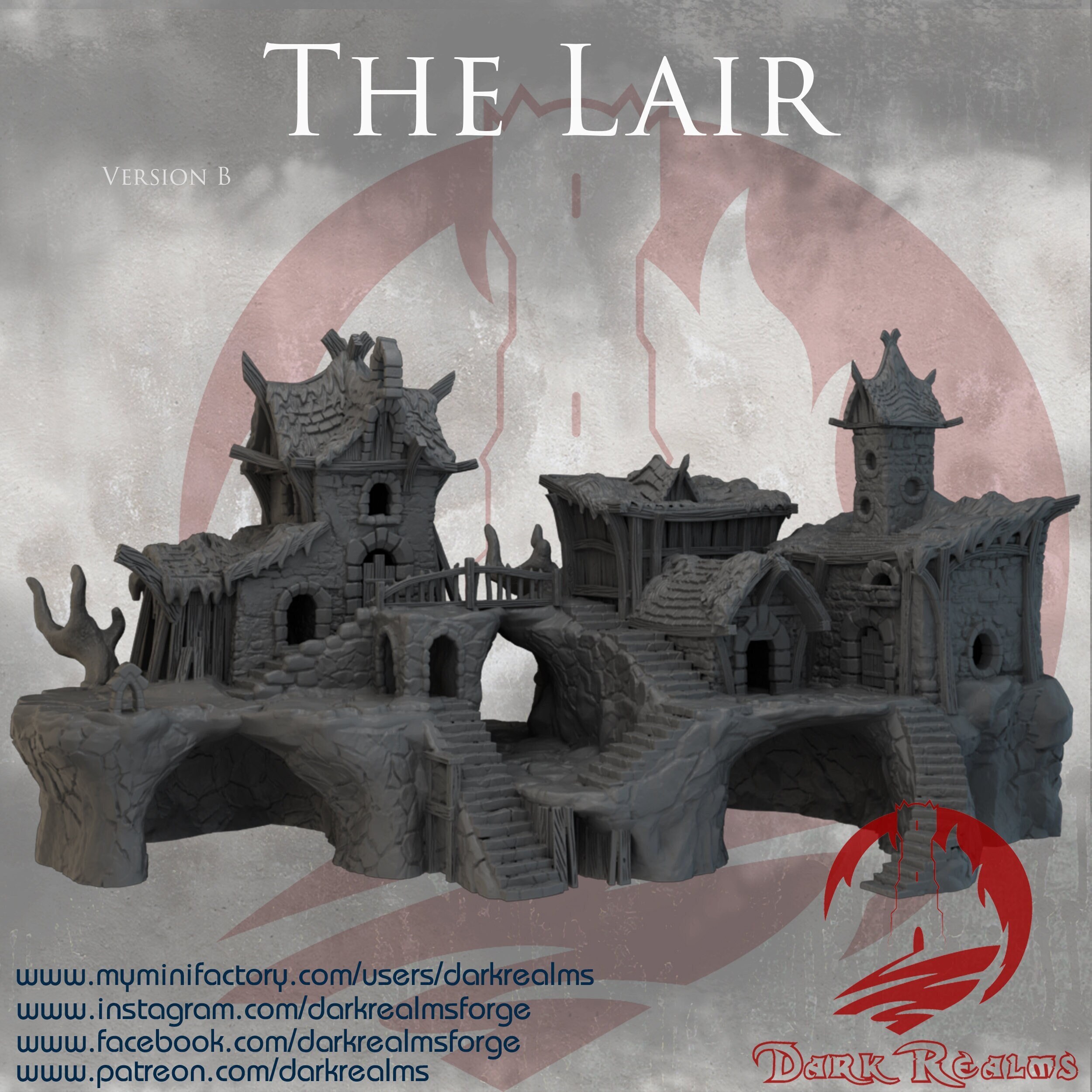 The Lair set B, Rat Lair by Dark Realms, Cave and Tunnel Terrain - Etsy