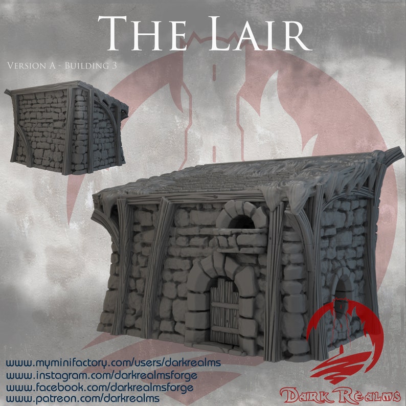 The Lair (set A), Rat Lair by Dark Realms, Cave and Tunnel Terrain - Etsy