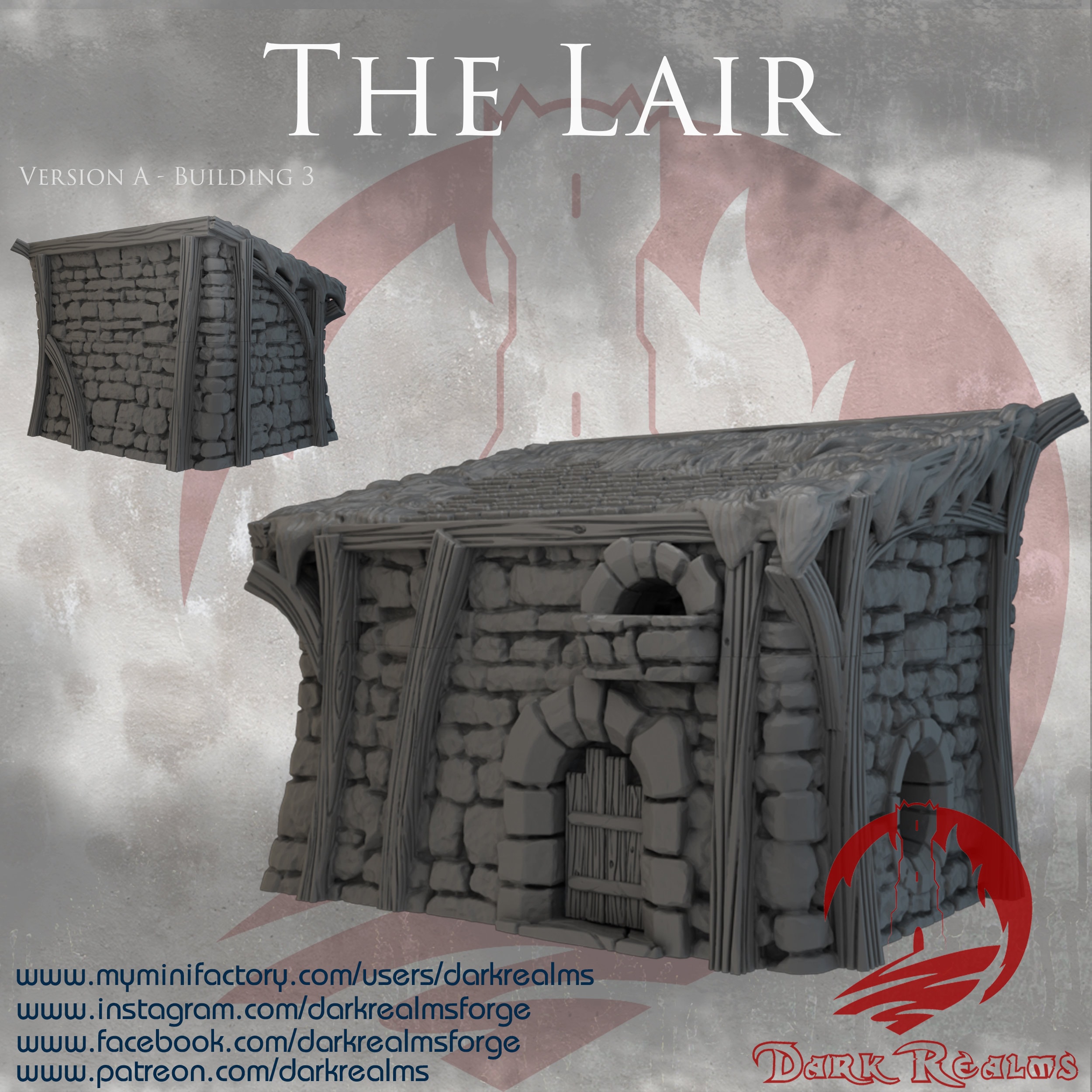The Lair set A, Rat Lair by Dark Realms, Cave and Tunnel Terrain - Etsy