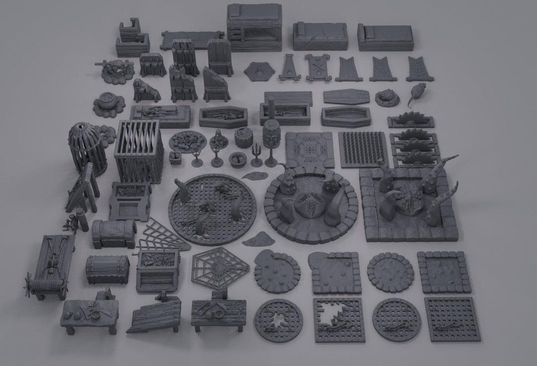 Dungeon Environment Pack | Dnd Terrain, Dnd Accessories, Dungeon Master ...