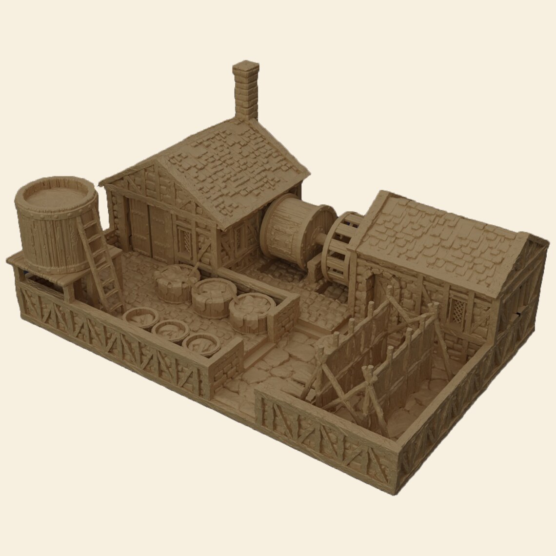 Medieval Tannery Dnd Terrain Medieval Terrain for Dungeons - Etsy