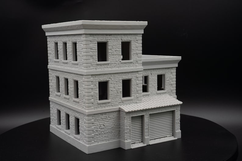 Ashfall City, Building 4, Townhome Modern City Terrain, Dark Realms - Etsy