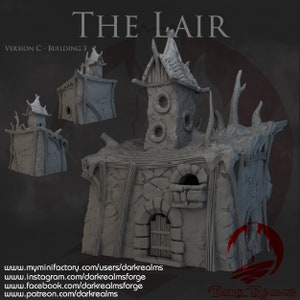 The Lair (set C), Rat Lair by Dark Realms, Cave and Tunnel Terrain - Etsy