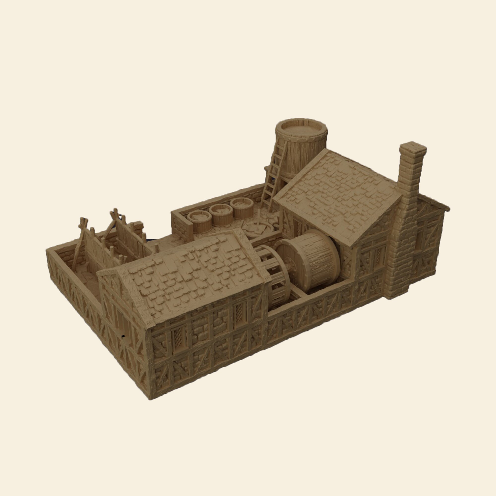 Medieval Tannery Dnd Terrain, Medieval Terrain for Dungeons and Dragons ...