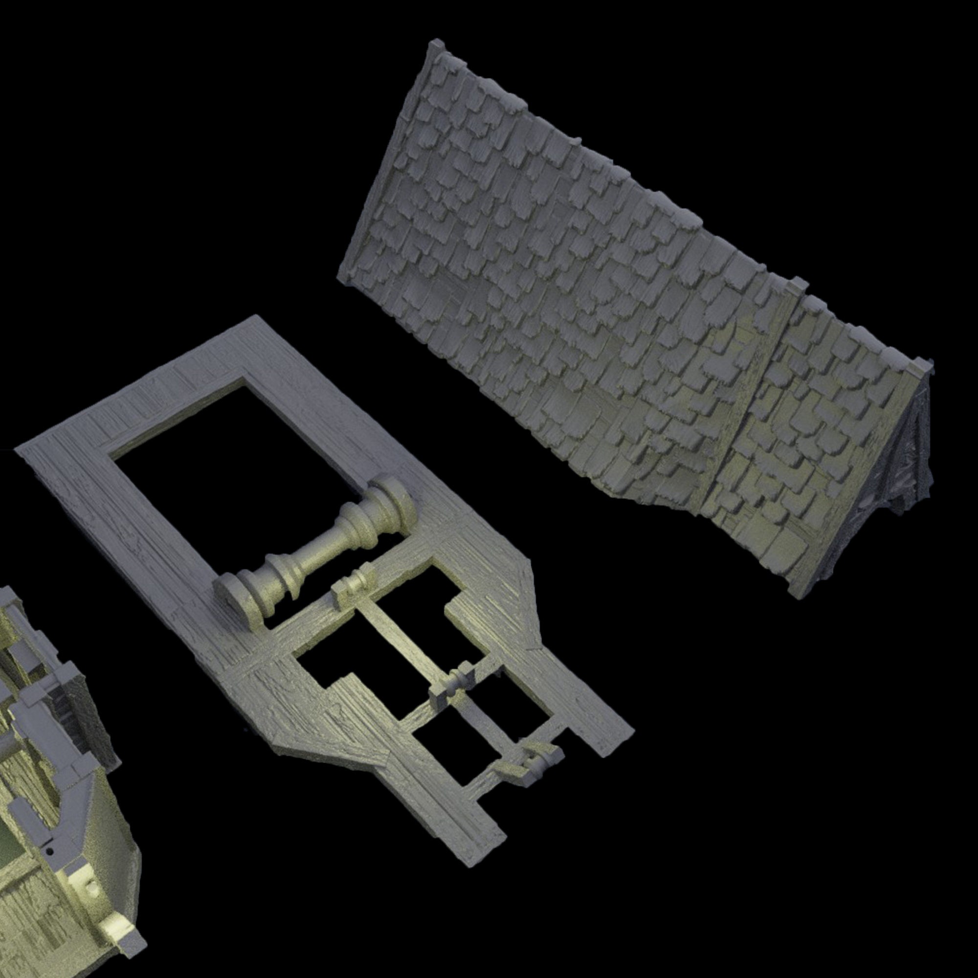 Seaside Warehouse Dnd Terrain for 28mm, 15mm, 32mm Miniatures, Dnd Dock ...