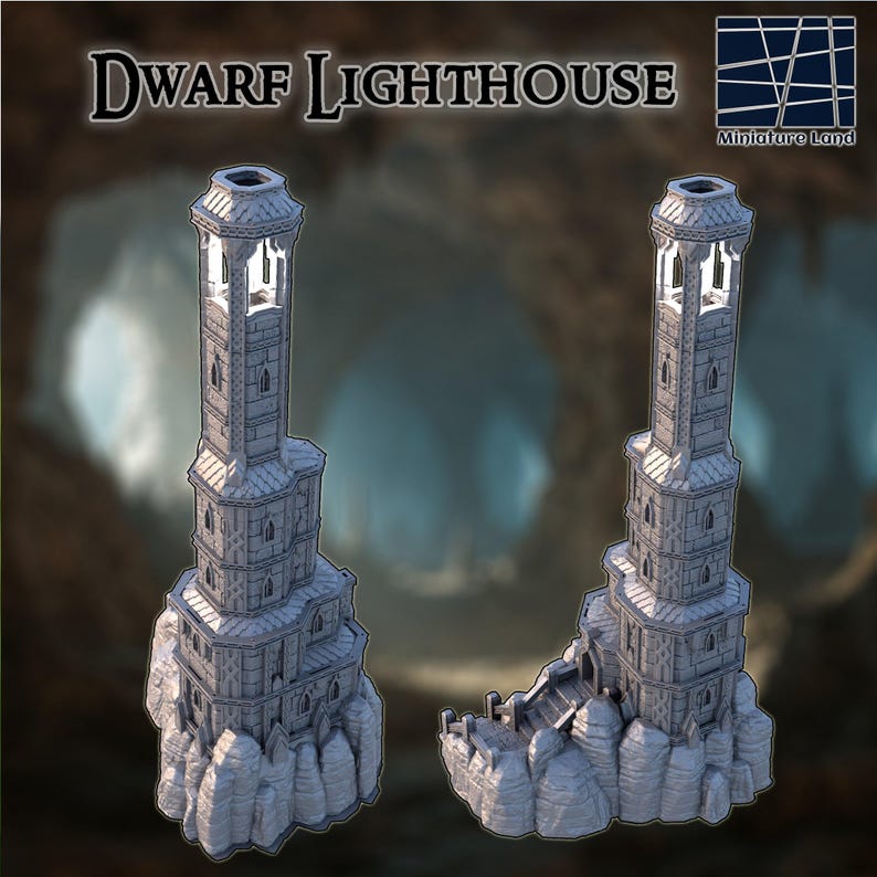 Dwarf Lighthouse | Dnd Terrain, Dnd Accessories, Dungeon Master Gifts ...