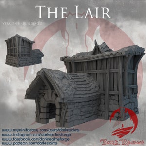 The Lair (set B), Rat Lair by Dark Realms, Cave and Tunnel Terrain - Etsy