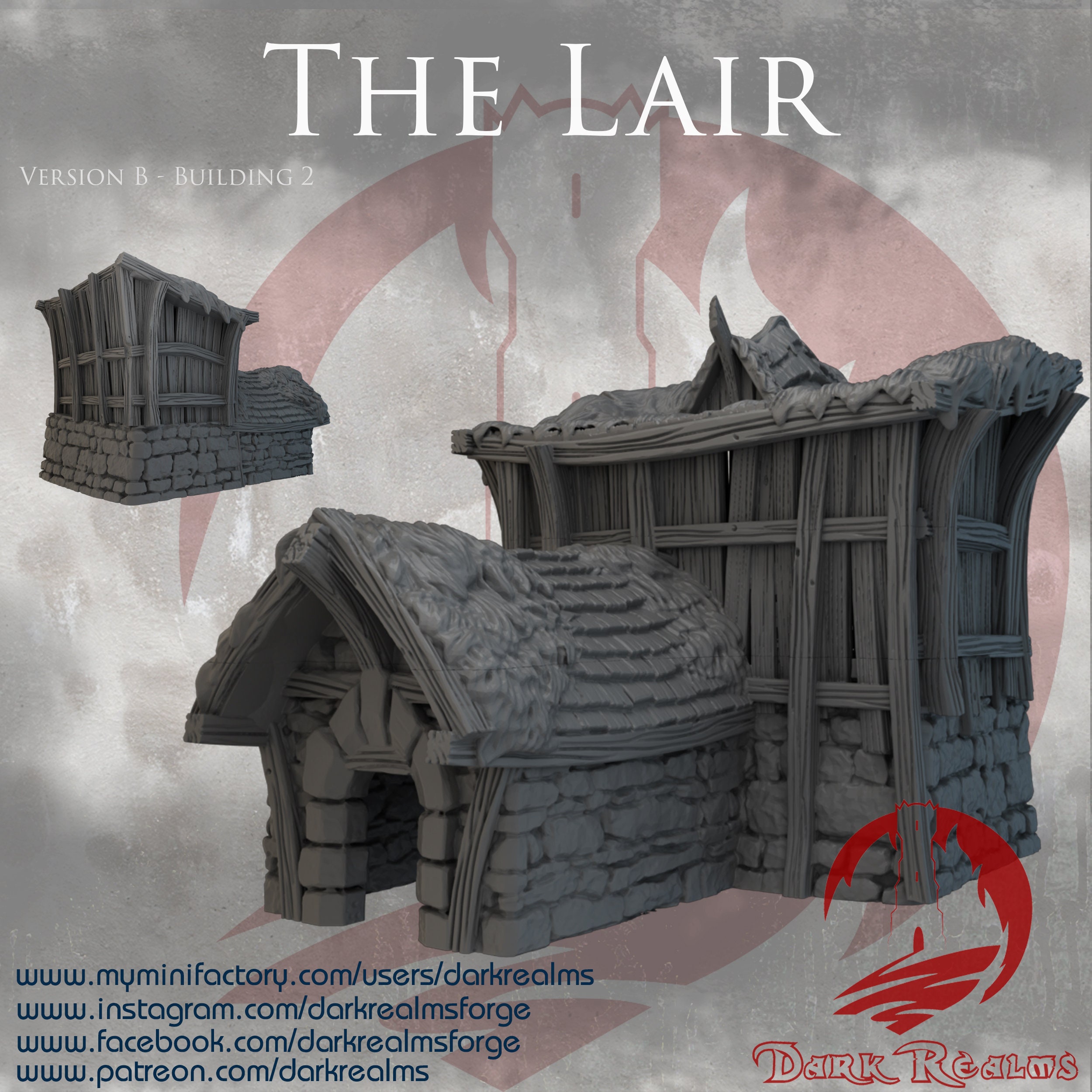 The Lair set B, Rat Lair by Dark Realms, Cave and Tunnel Terrain - Etsy