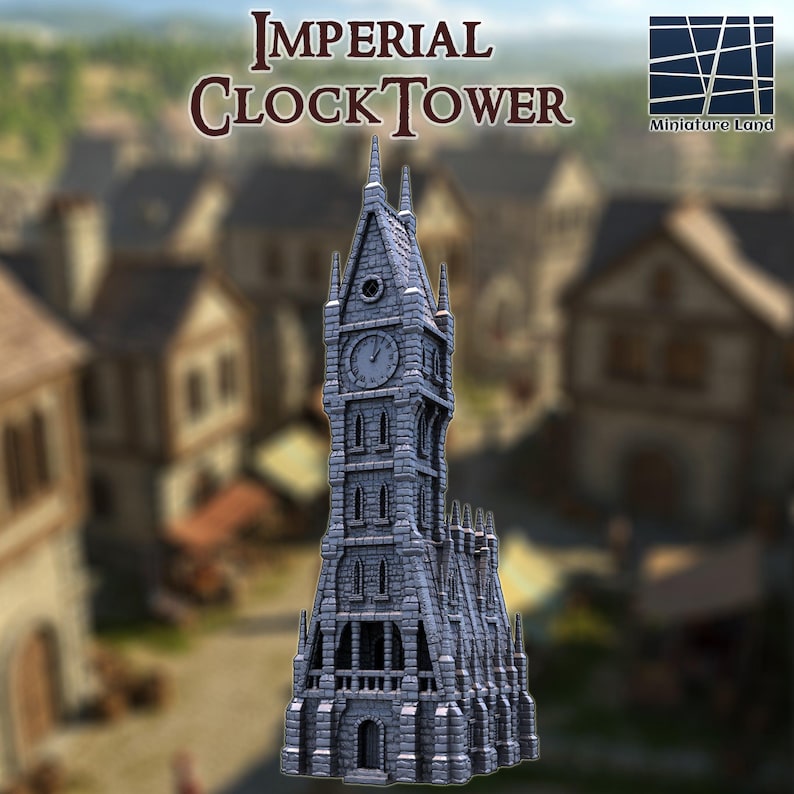 Imperial Clock Tower | Gothic Tabletop Terrain for D&D and Rpgs | 3D ...