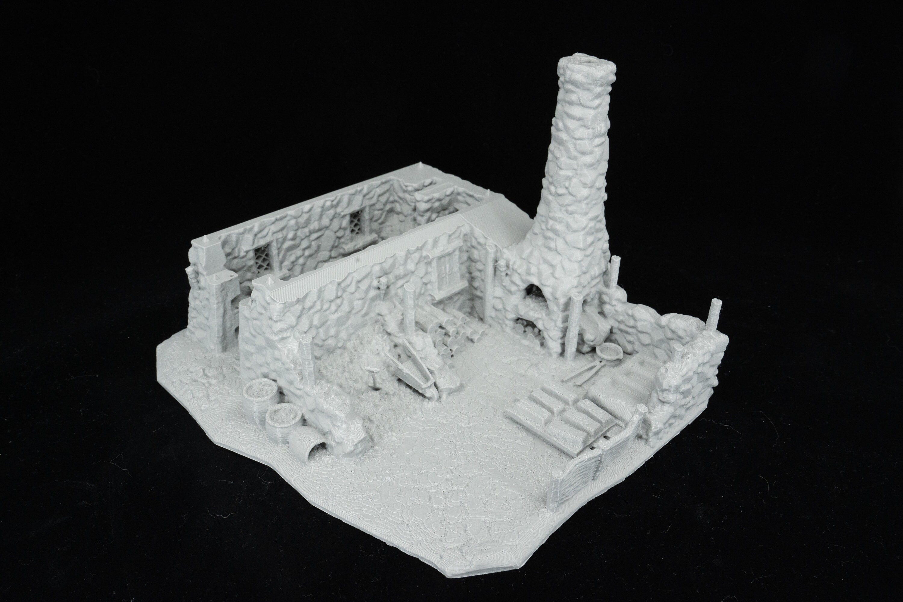 Blacksmith House Dnd Terrain, Dnd Miniature Terrain, Blacksmith Forge ...