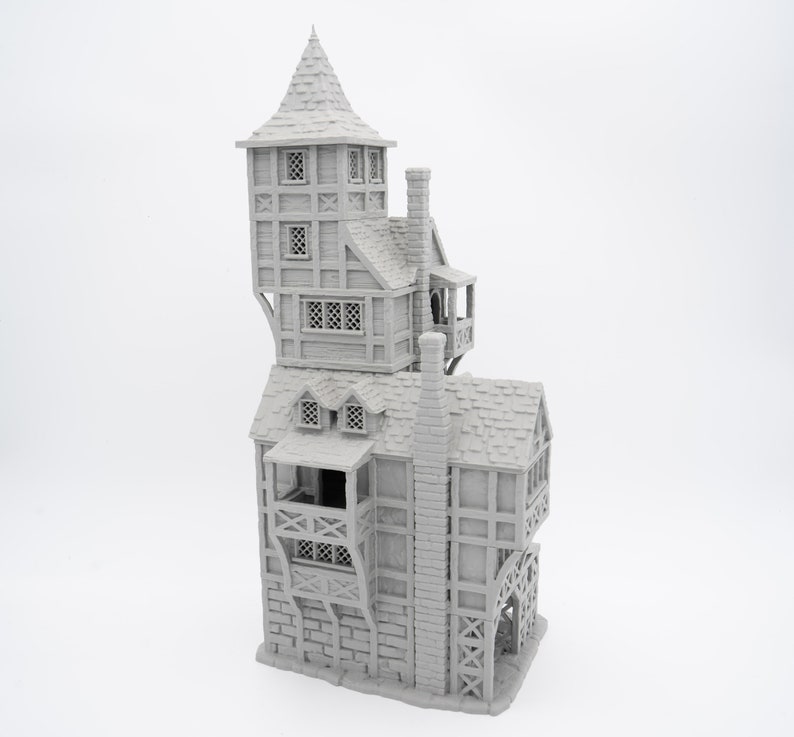 Medieval High House Terrain, Medieval City Noble House Terrain for Dnd ...