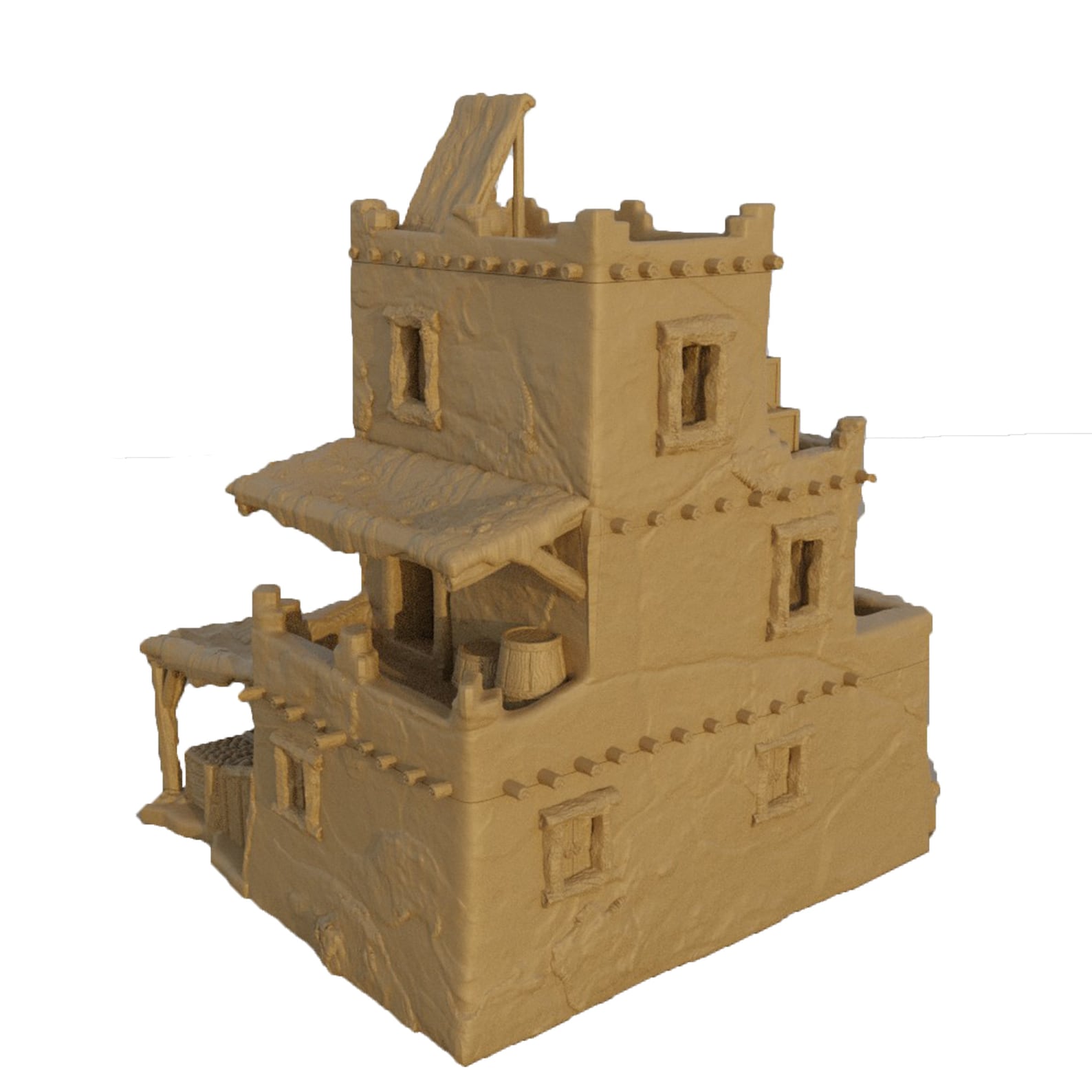Desert Merchant Dnd Terrain, Desert Merchant House for Dungeons and ...
