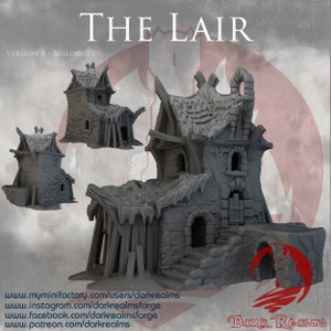 The Lair (set B), Rat Lair by Dark Realms, Cave and Tunnel Terrain - Etsy