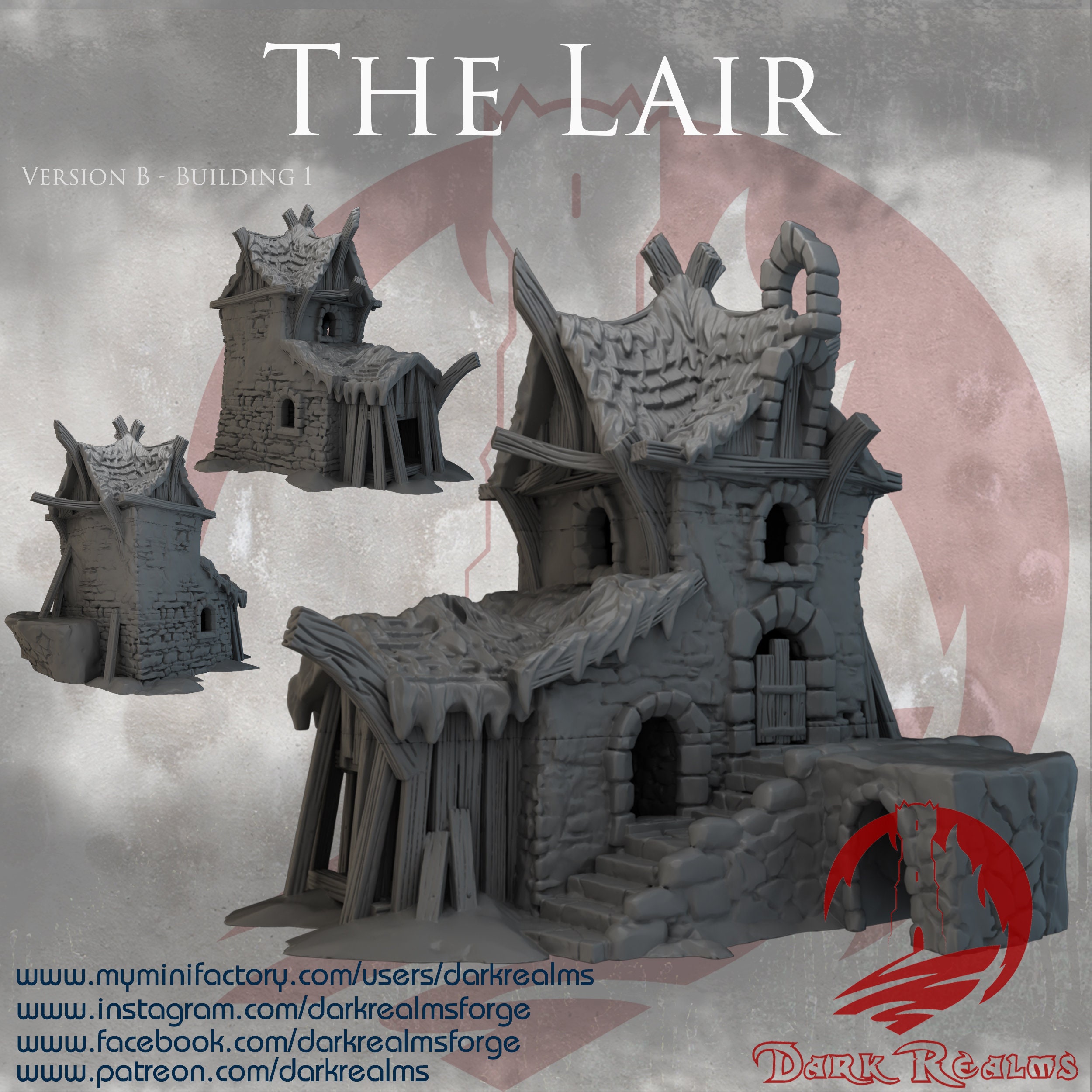 The Lair set B, Rat Lair by Dark Realms, Cave and Tunnel Terrain - Etsy
