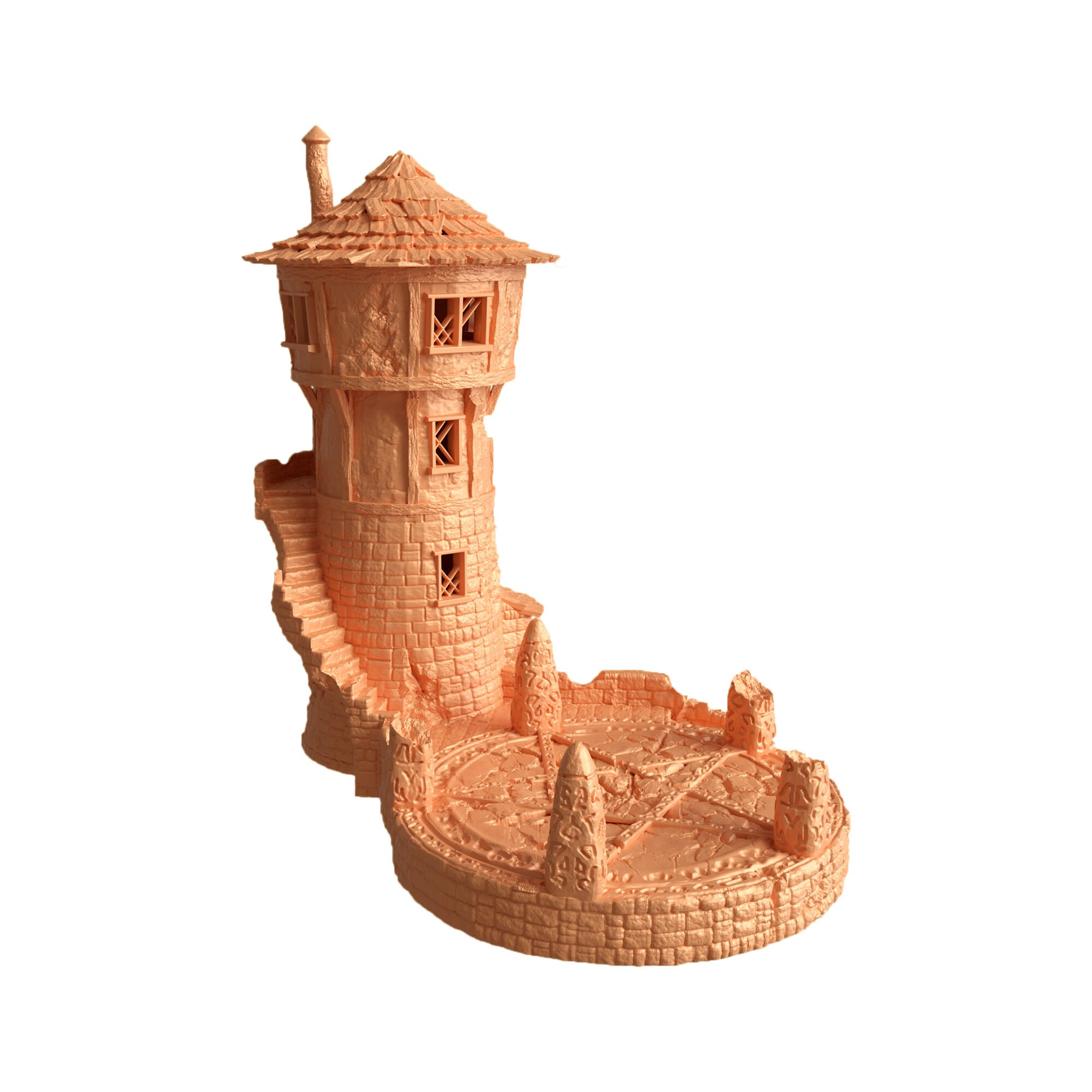 Abandoned Magician's Tower, Dnd Mage Tower, Miniatureland - Etsy