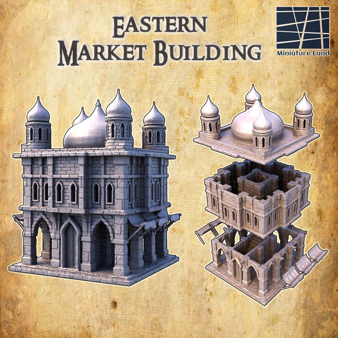 Eastern Market Building | 3D Printed Tabletop Terrain | Dnd + RPG ...