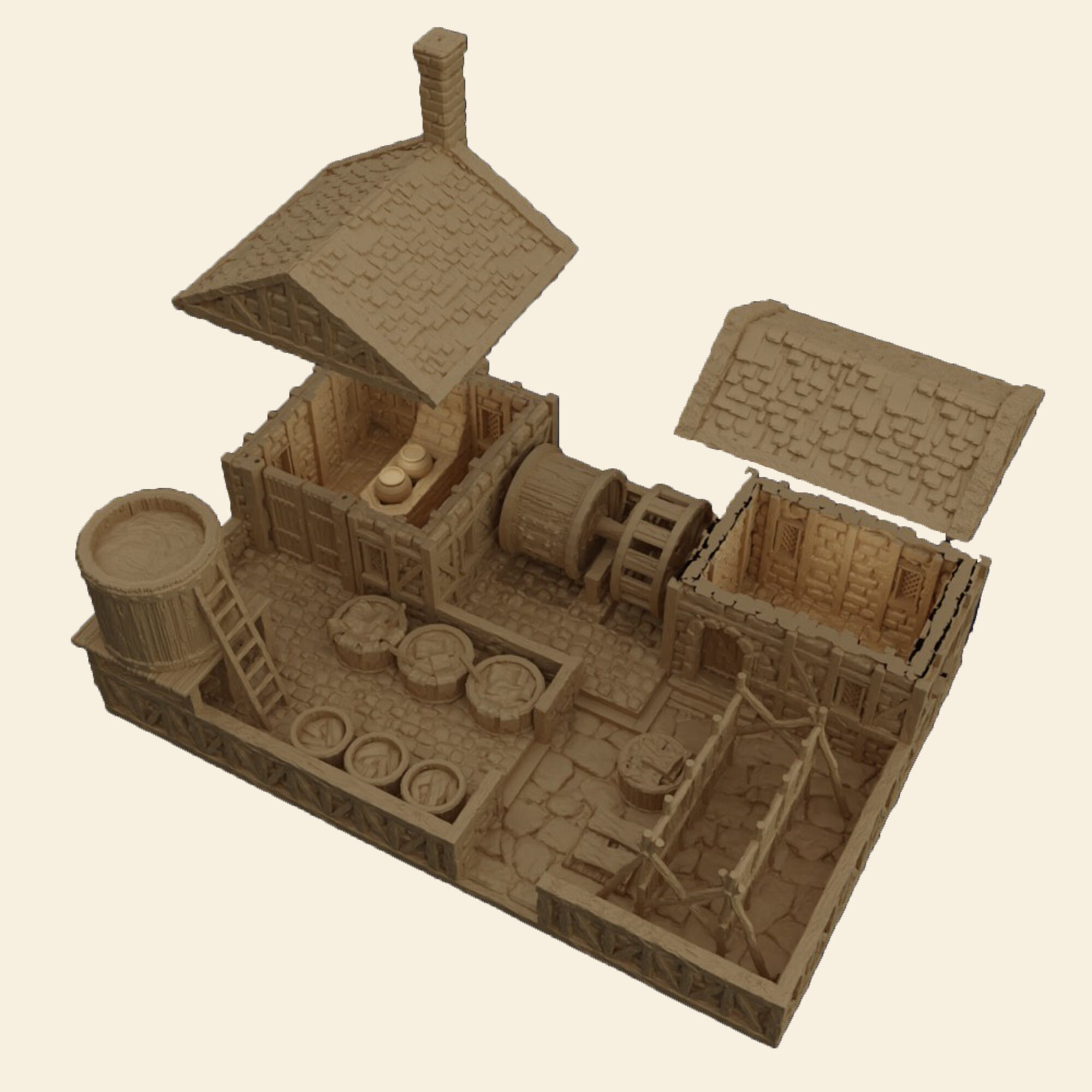 Medieval Tannery Dnd Terrain, Medieval Terrain for Dungeons and Dragons ...