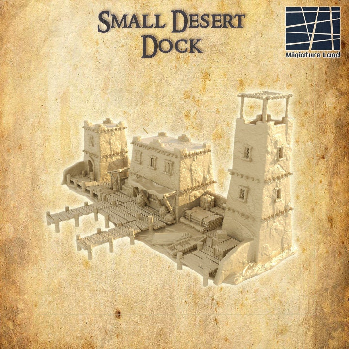 Small Desert Dock, Desert Dnd Terrain, Dnd Miniature Terrain ...