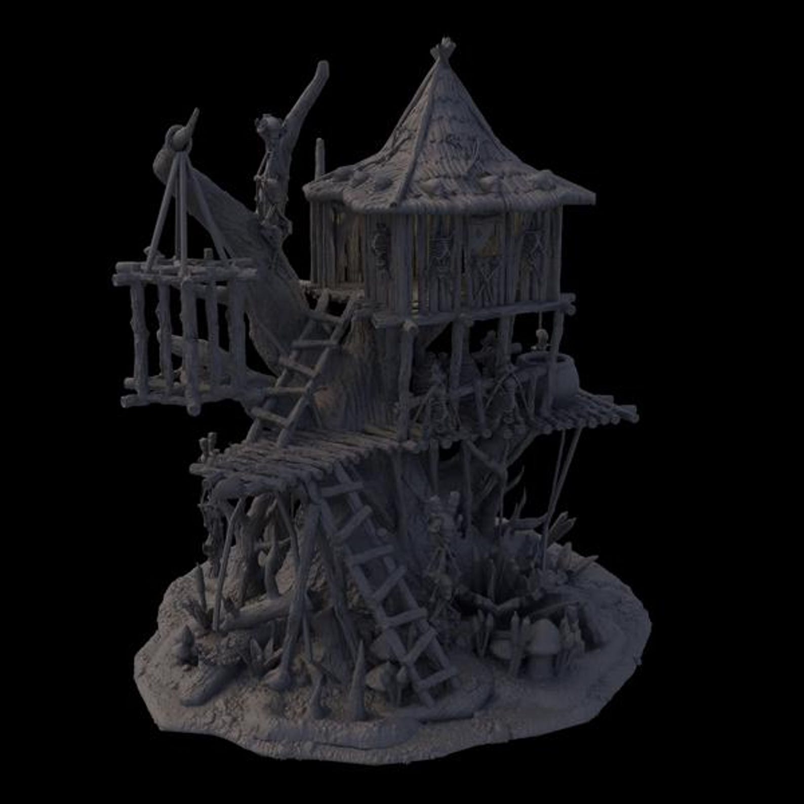 Swamp Witch Hut | 3D Printed Fantasy Terrain for Dnd & Tabletop RPG ...