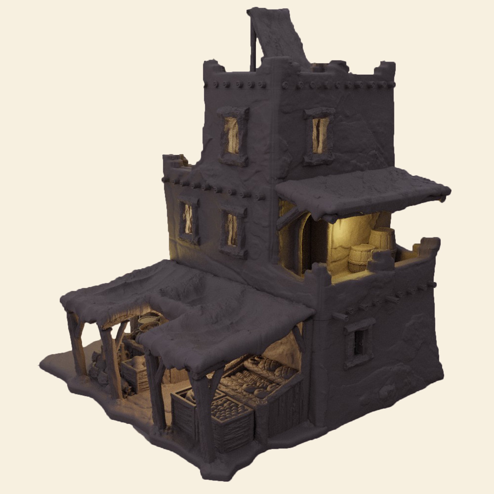 Desert Merchant Dnd Terrain, Desert Merchant House for Dungeons and ...