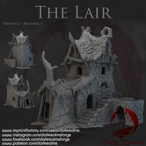 The Lair (set C), Rat Lair by Dark Realms, Cave and Tunnel Terrain - Etsy