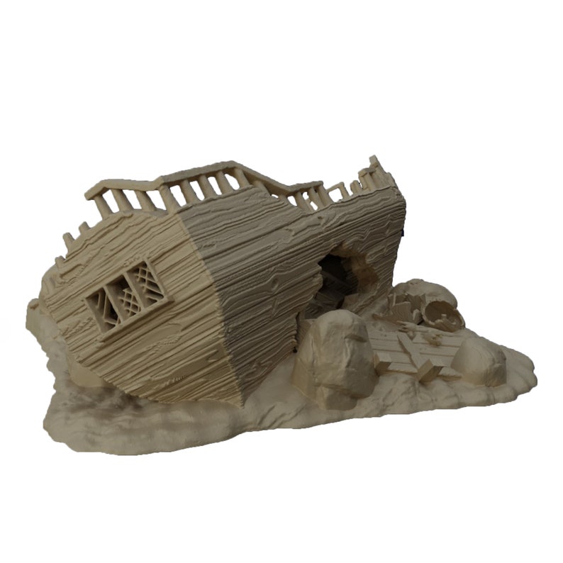 Ashored Galley Dnd Pirate Terrain Pirate Ship Terrain Small - Etsy