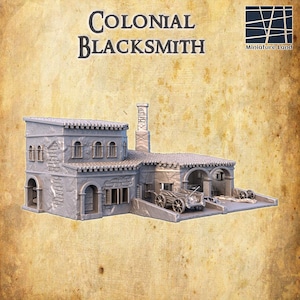 Colonial Blacksmith | 3D Printed Medieval Fantasy Tabletop Terrain for ...