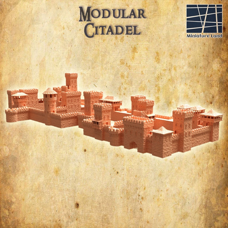 Dnd Modular Citadel Mega Terrain Dnd Medieval Walled City - Etsy