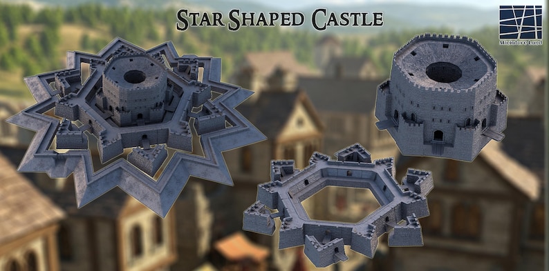 Star Shaped Castle | Dnd Terrain, Dnd Accessories, Dungeon Master Gifts ...
