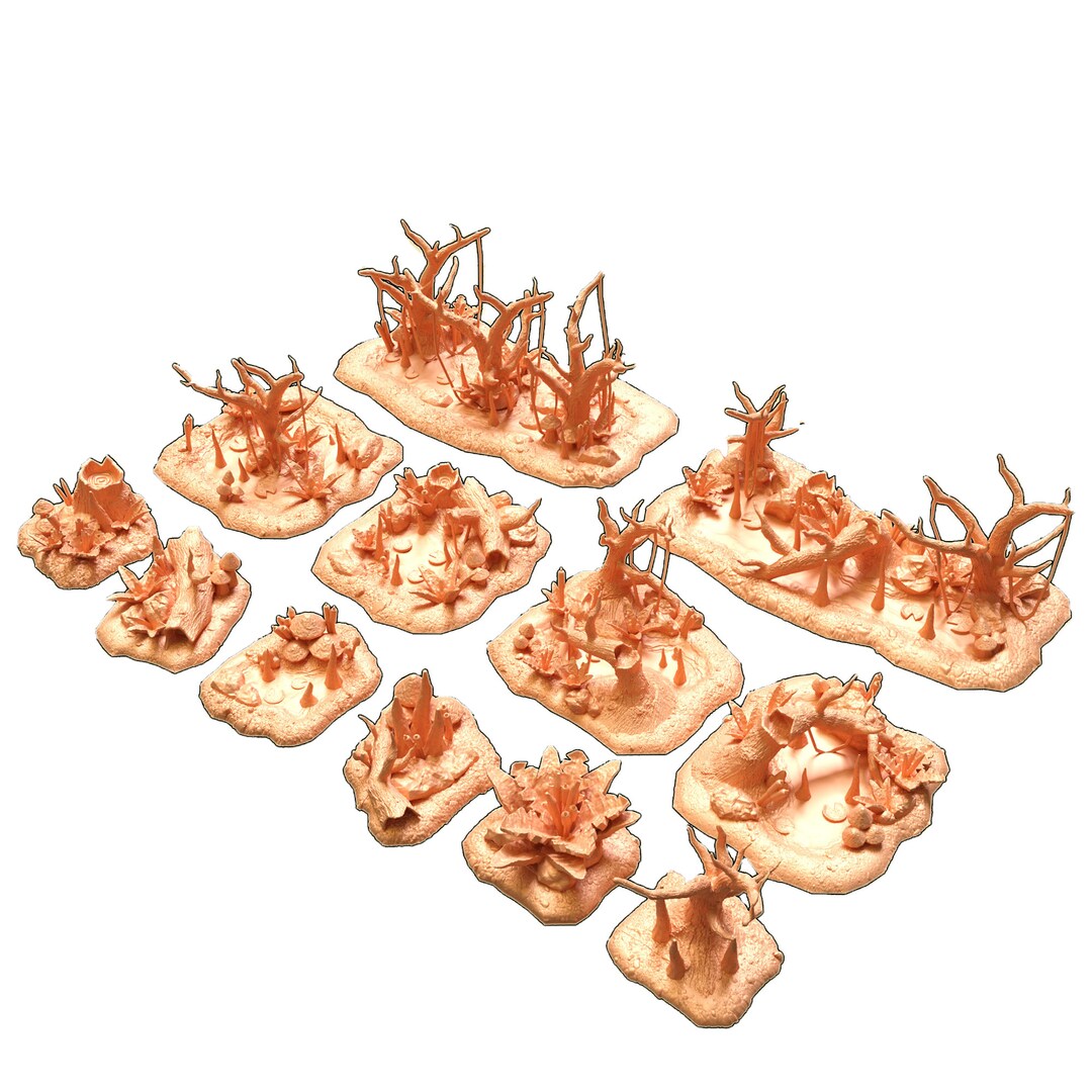 Modular Swamp Terrain Set, Dnd Swamp Terrain, - Etsy