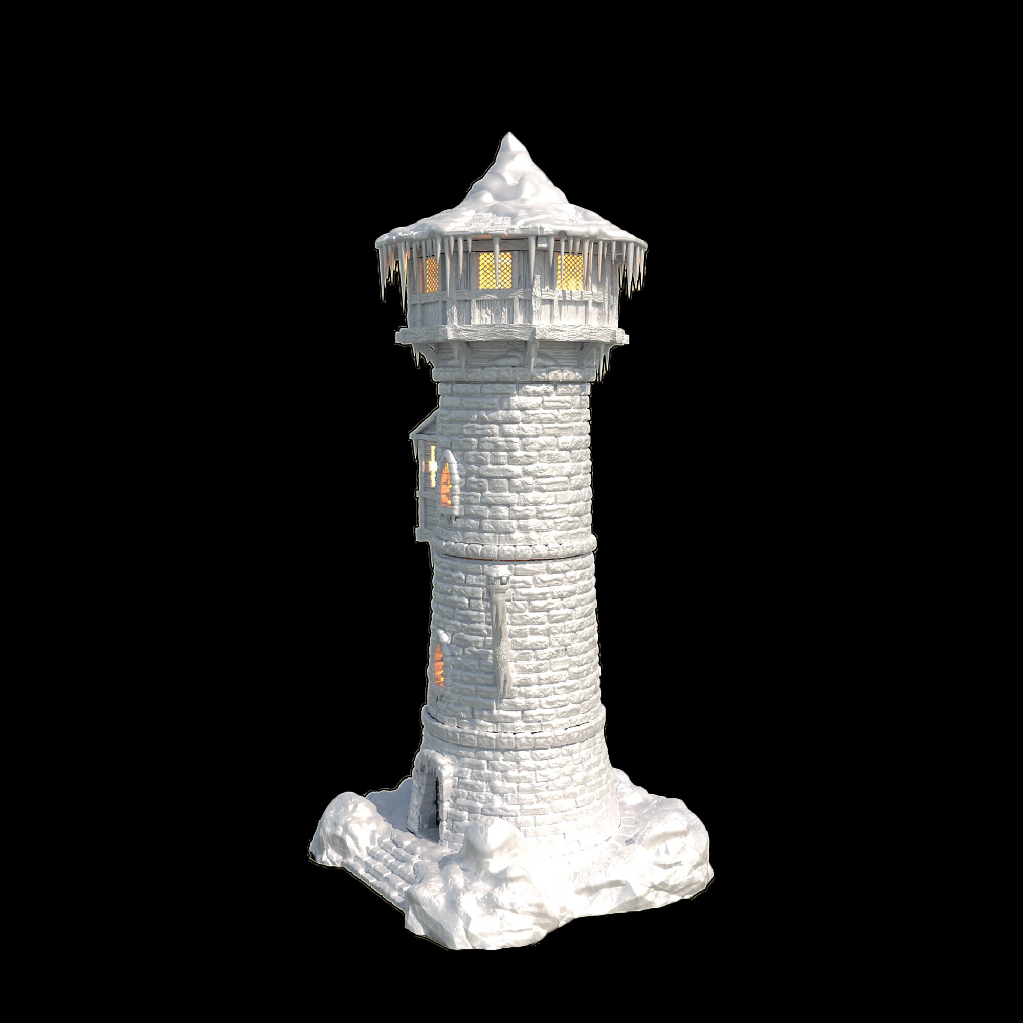 Frozen Watchtower Dnd Terrain, Medieval Watchtower for Dnd ...