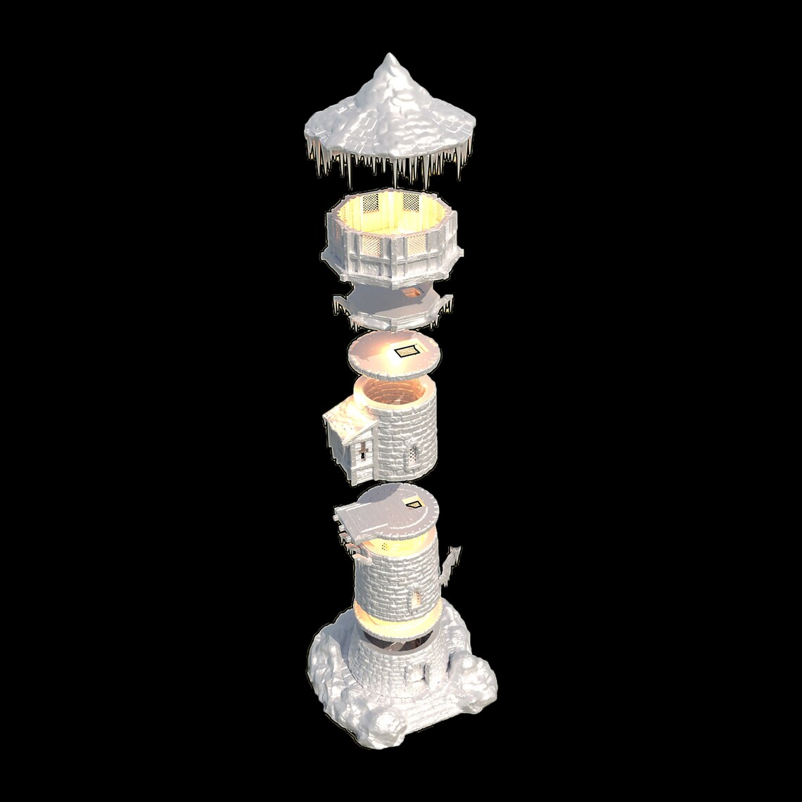Frozen Watchtower Dnd Terrain, Medieval Watchtower for Dnd ...