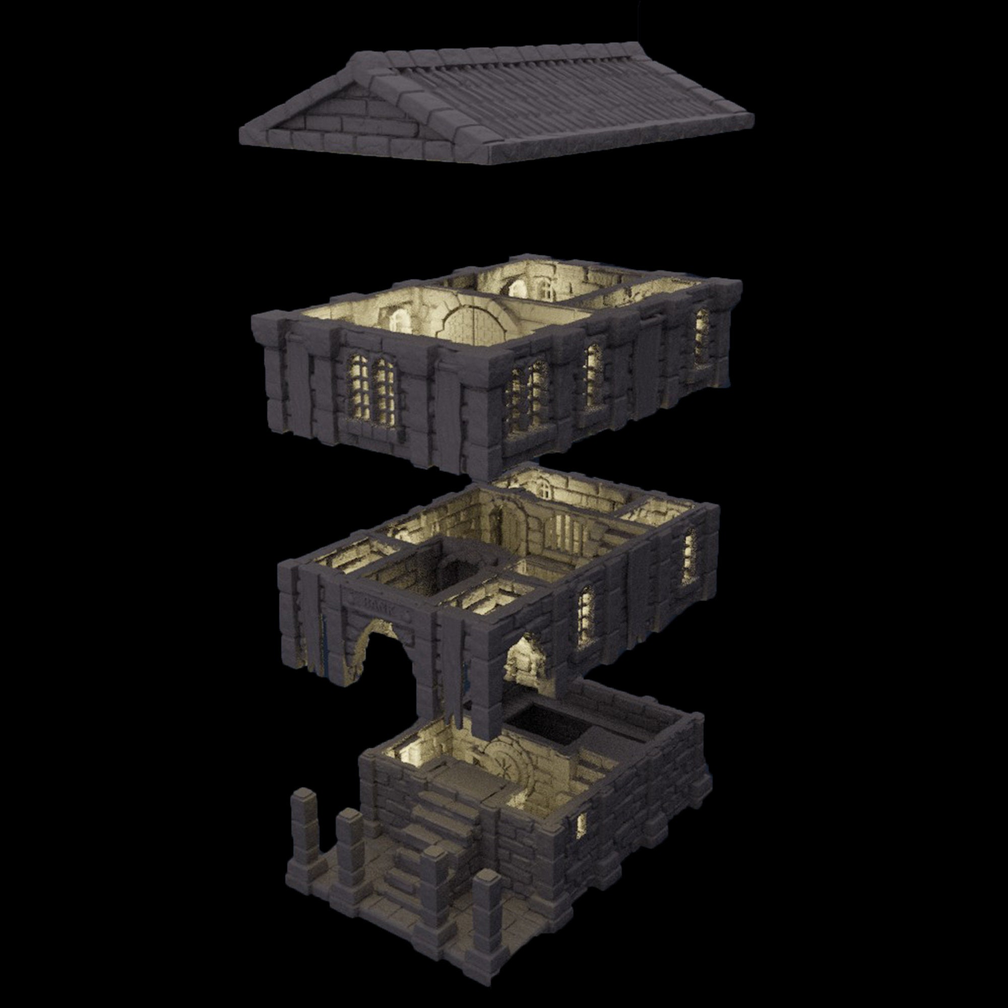 Medieval Bank Terrain for Dnd Medieval Bank for Wargames - Etsy