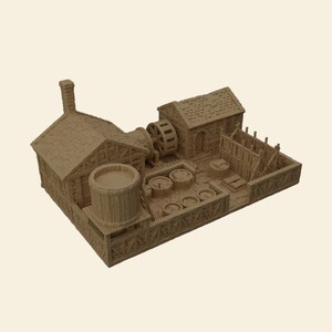 Medieval Tannery Dnd Terrain, Medieval Terrain for Dungeons and Dragons ...