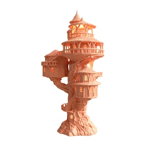 Grand Treehouse Dnd Terrain, Dnd Tree Village Terrain, Miniatureland - Etsy