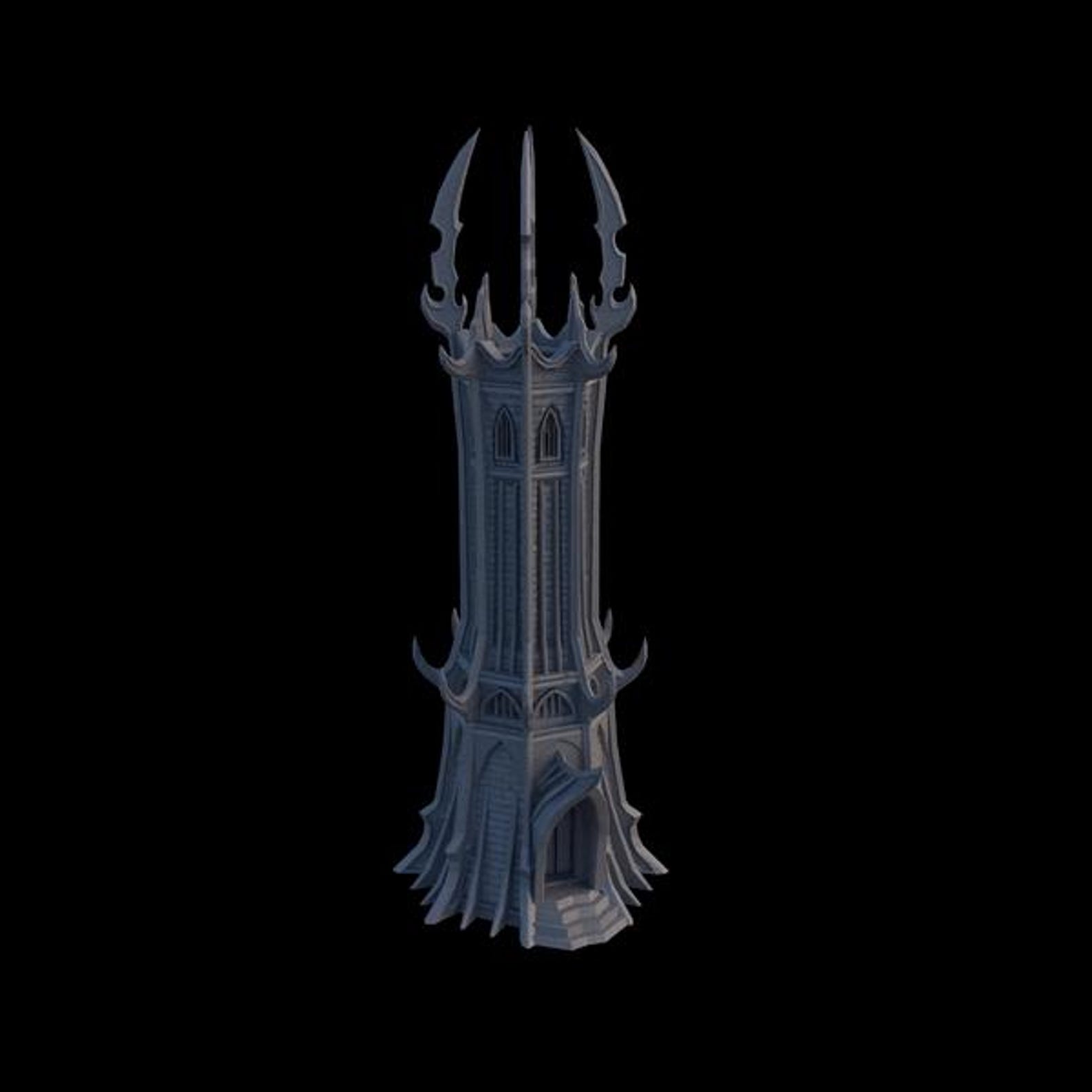 Dark Elf Tower | 3D Printed Tabletop Terrain for Dnd & RPG | Fantasy ...