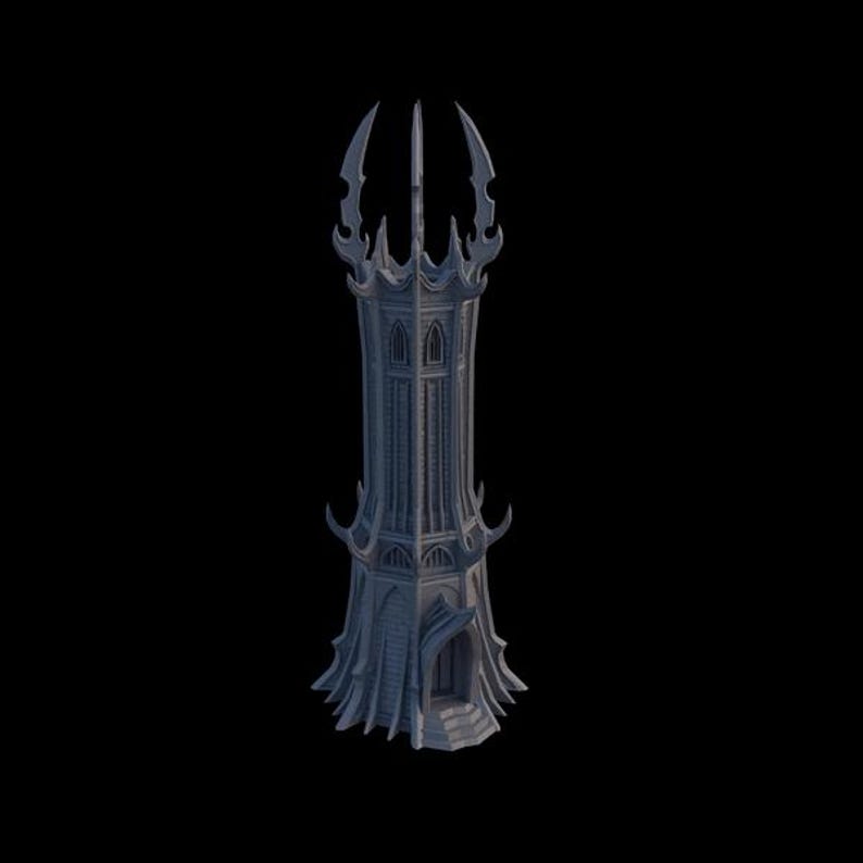 Dark Elf Tower | 3D Printed Tabletop Terrain for Dnd & RPG | Fantasy ...