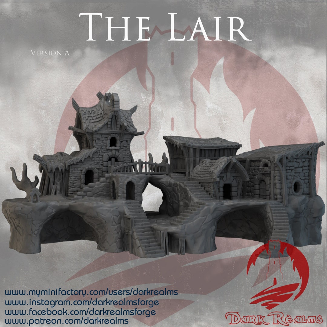 The Lair (set A), Rat Lair by Dark Realms, Cave and Tunnel Terrain - Etsy
