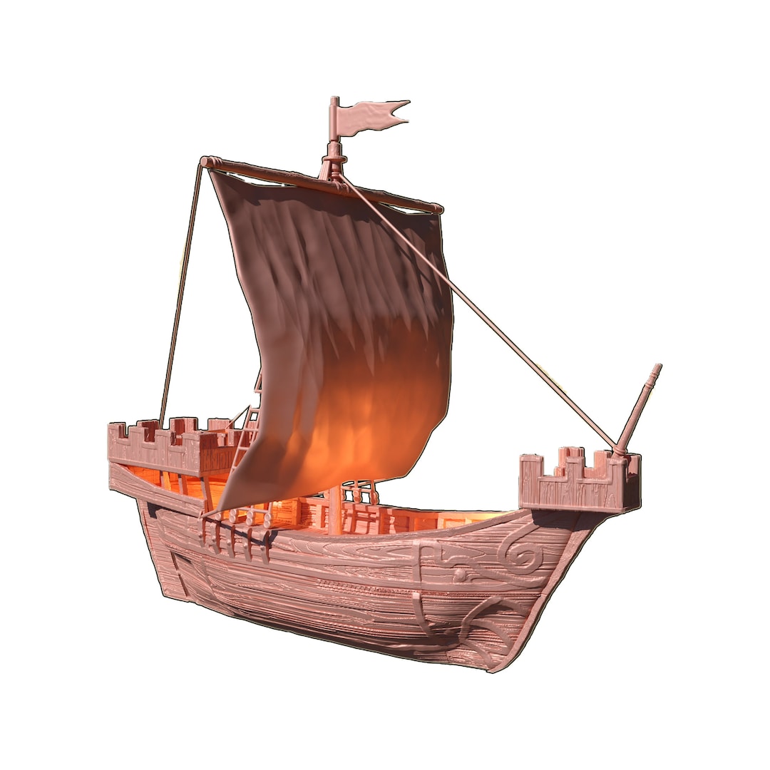Medieval Cog Dnd Ship Terrain, Dnd Cog Ship 28mm, Miniatureland - Etsy UK