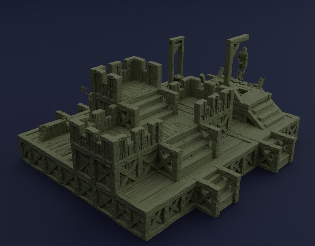 Execution Platform Dnd Execution Grounds Terrain Includes - Etsy