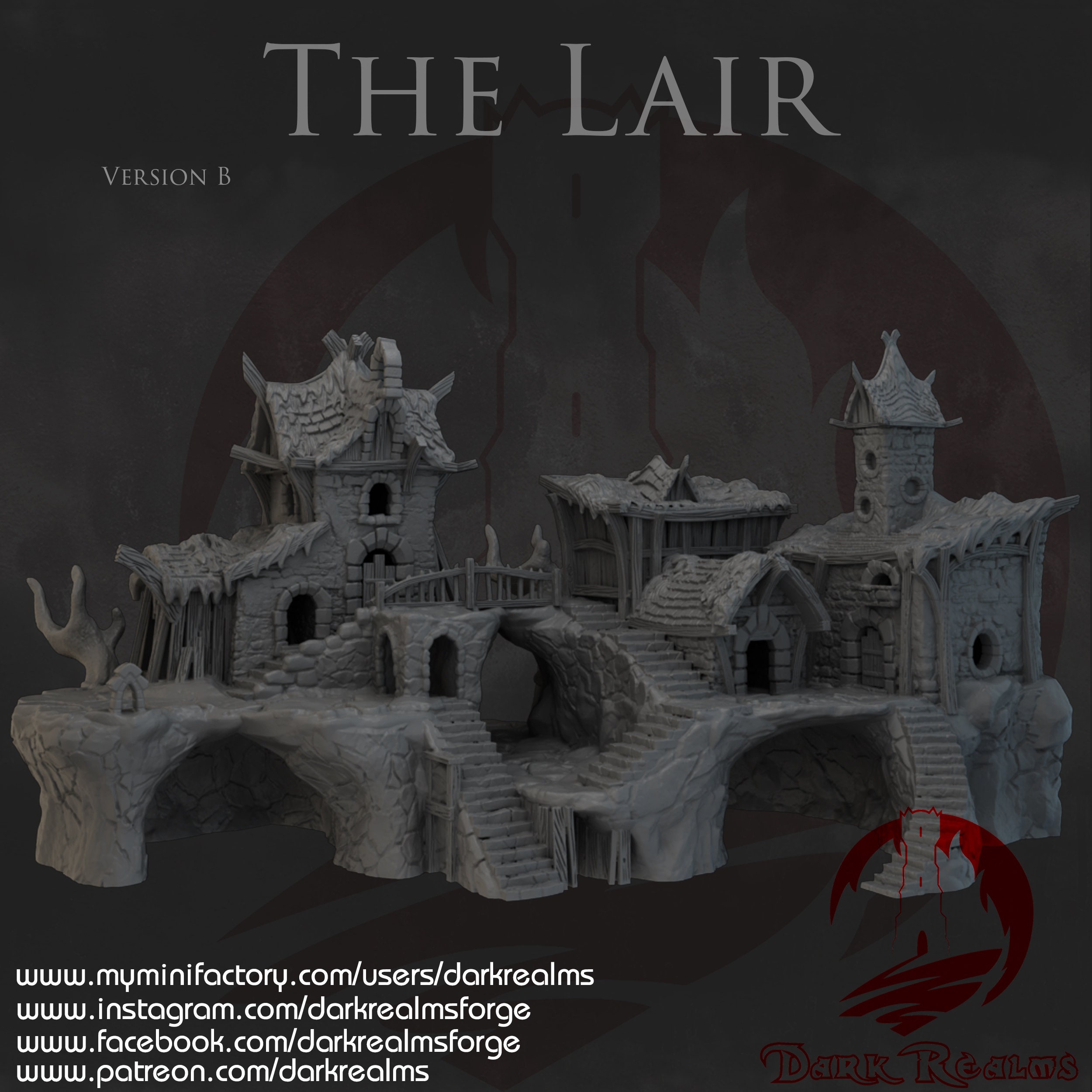 The Lair set B, Rat Lair by Dark Realms, Cave and Tunnel Terrain - Etsy